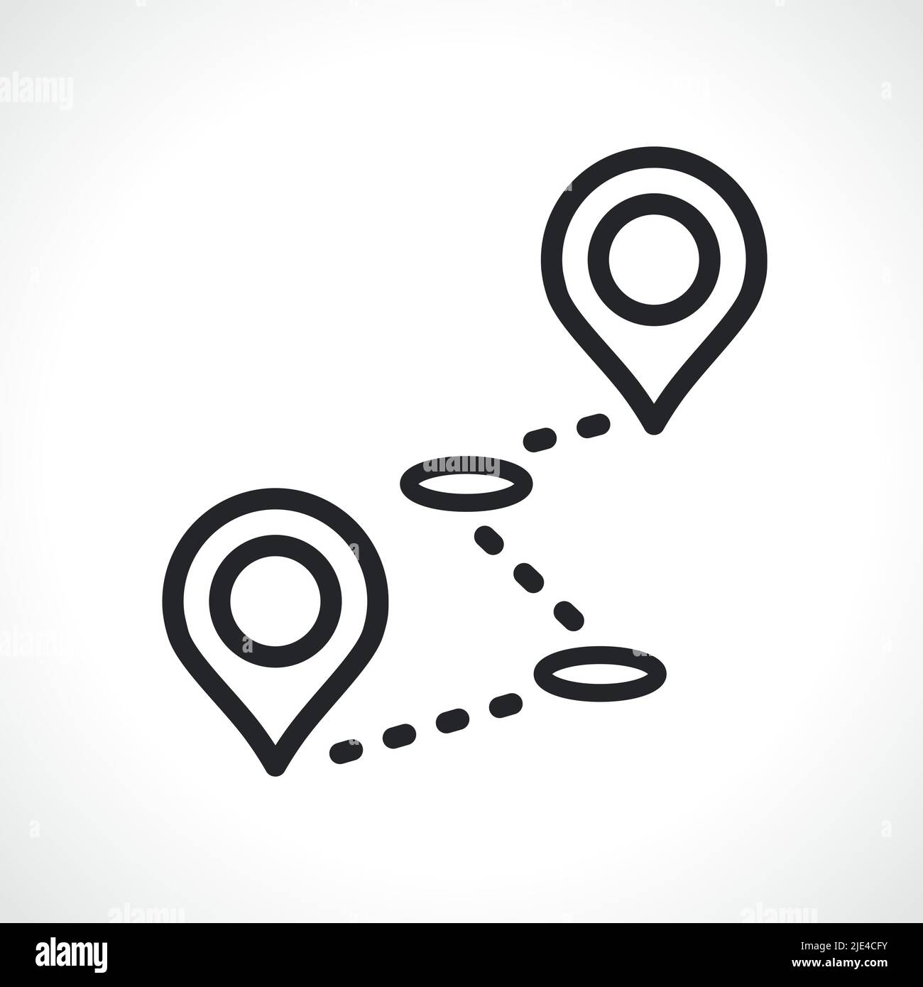 Map route icon hi-res stock photography and images - Alamy