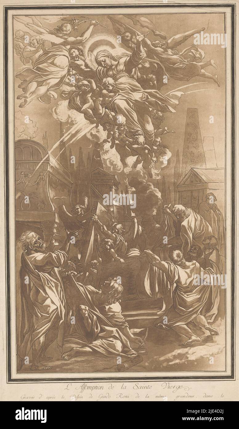 Ascension of Mary, Johann Gottlieb Prestel, 1749 - 1808, print maker ...
