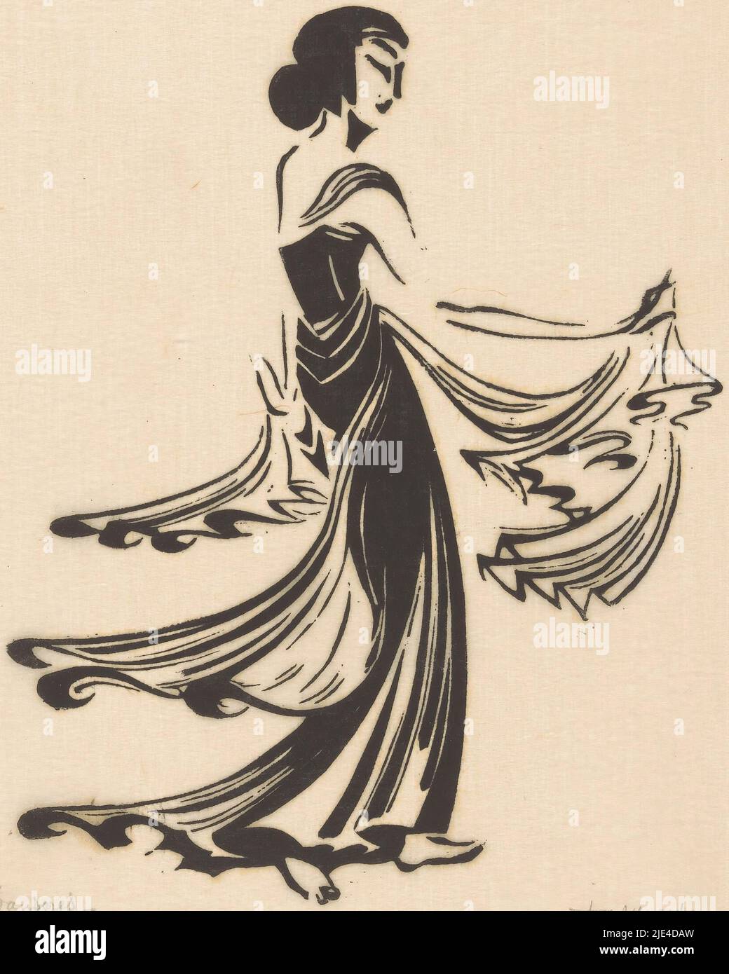 The dance, Johannes Frederik Engelbert ten Klooster, 1921, A dancing ...