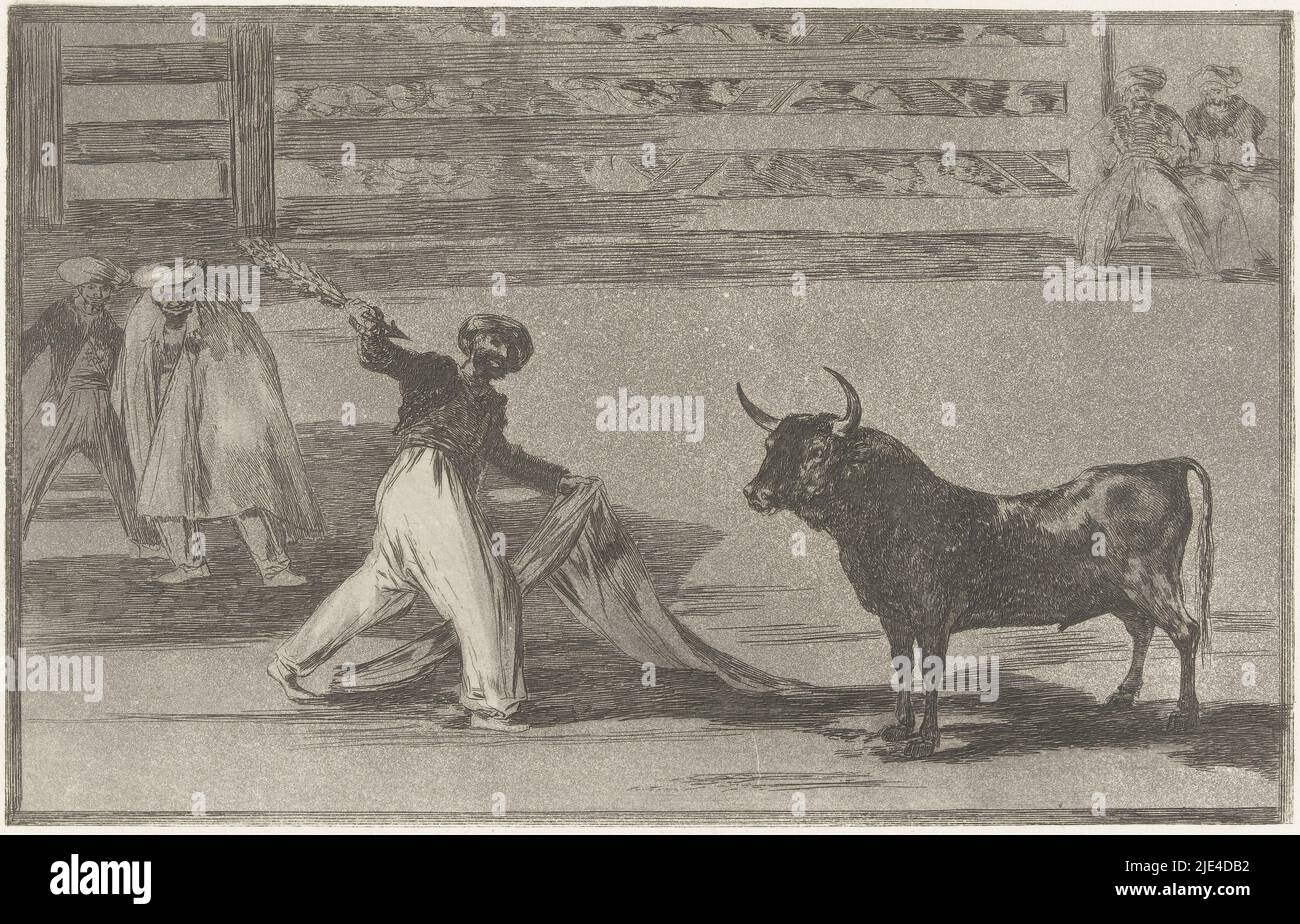 Bullfighter with banderilla, Francisco de Goya, 1811 - 1816, A torero ...