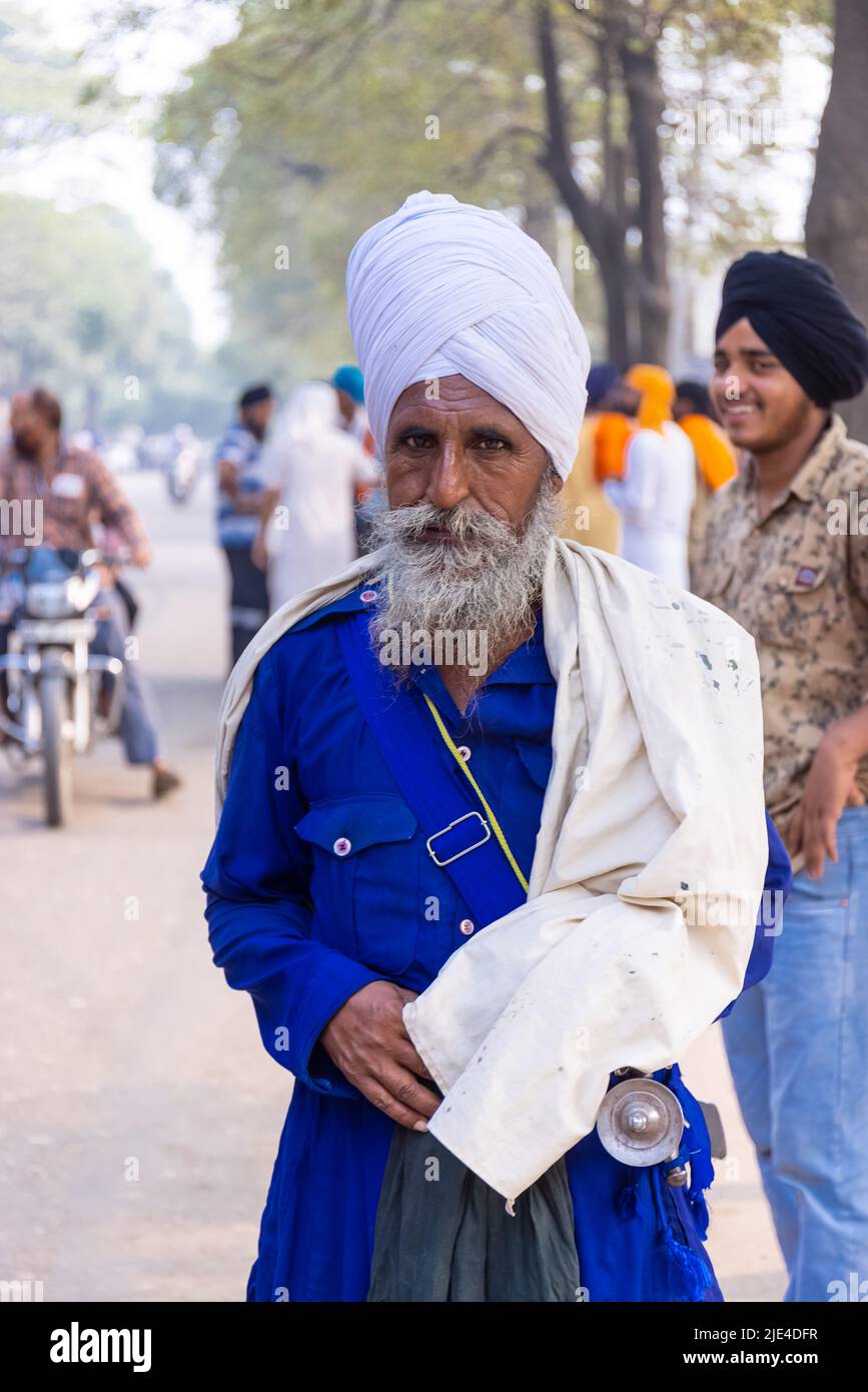 Anandpur Sahib, Punjab, India - March 2022: Portrait of sikh male ...