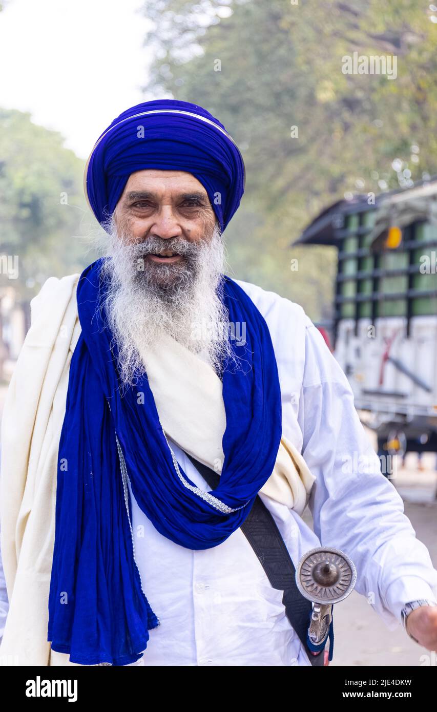 Anandpur Sahib, Punjab, India - March 2022: Portrait of sikh male ...
