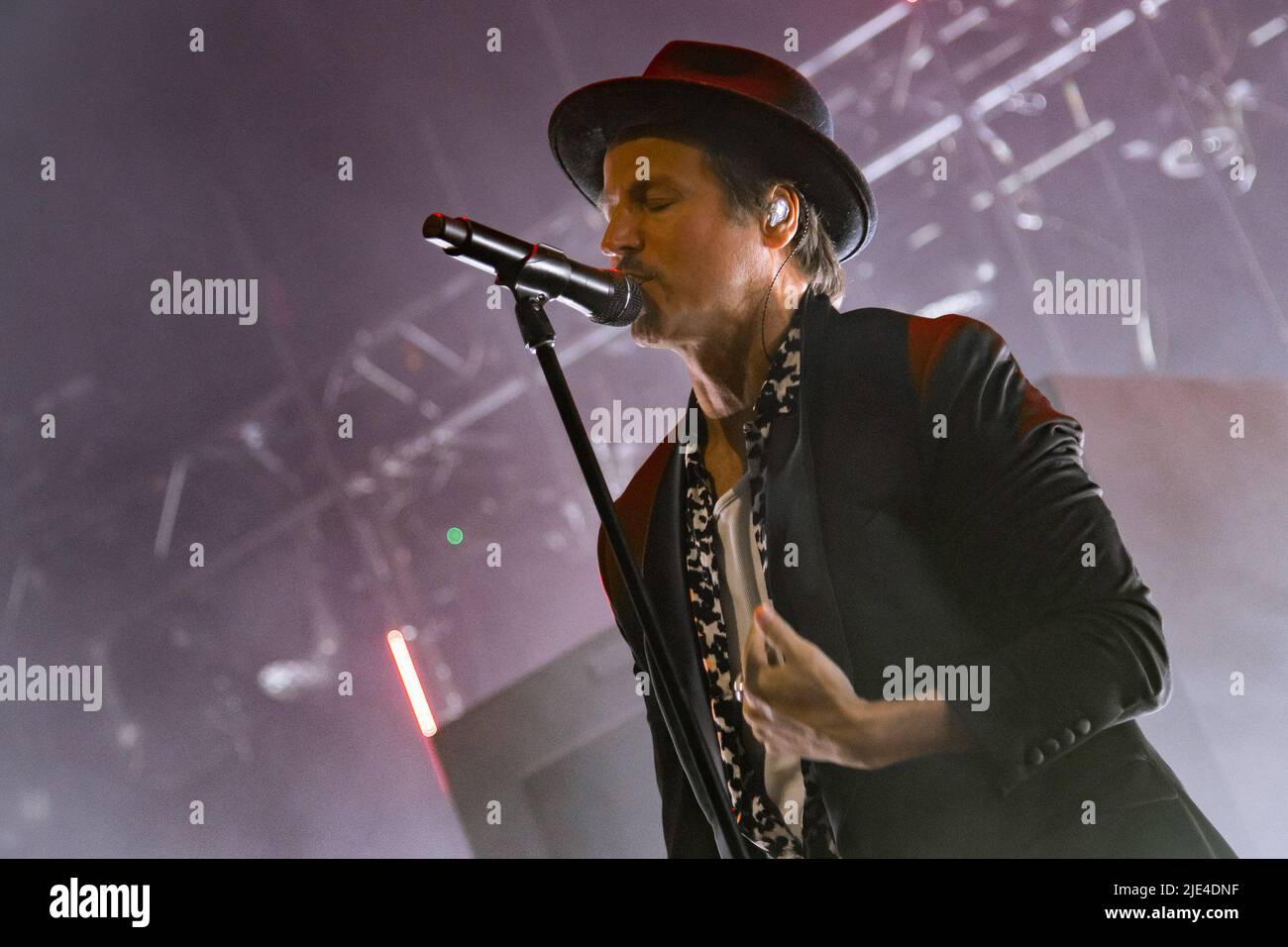 Raine Maida, member of Canadian rock band Our Lady Peace, performs ...