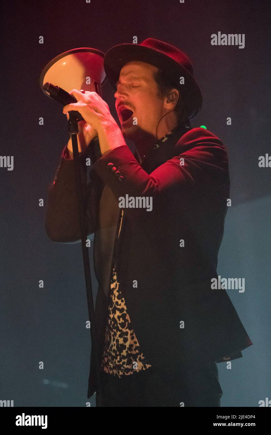 Raine Maida, member of Canadian rock band Our Lady Peace, performs ...