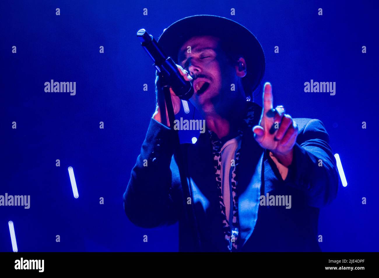 Raine Maida, member of Canadian rock band Our Lady Peace, performs ...