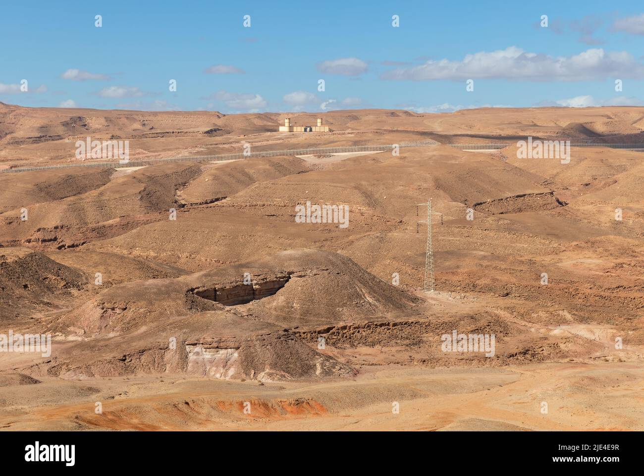 Beautiful desert landscape Arava Israel on the border with Egypt Stock ...