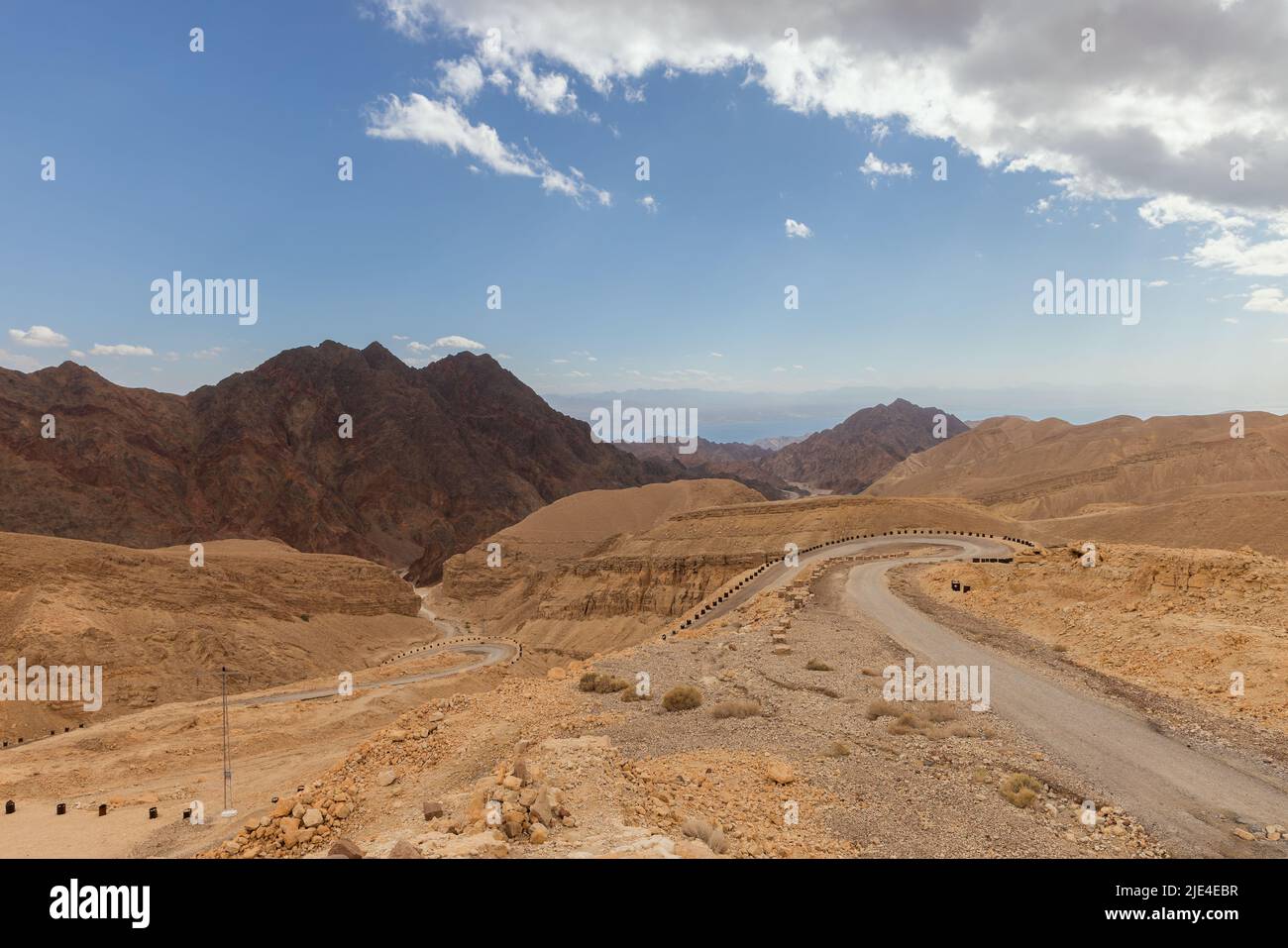 beautiful mountains landscape in Arava desert Israel Stock Photo - Alamy