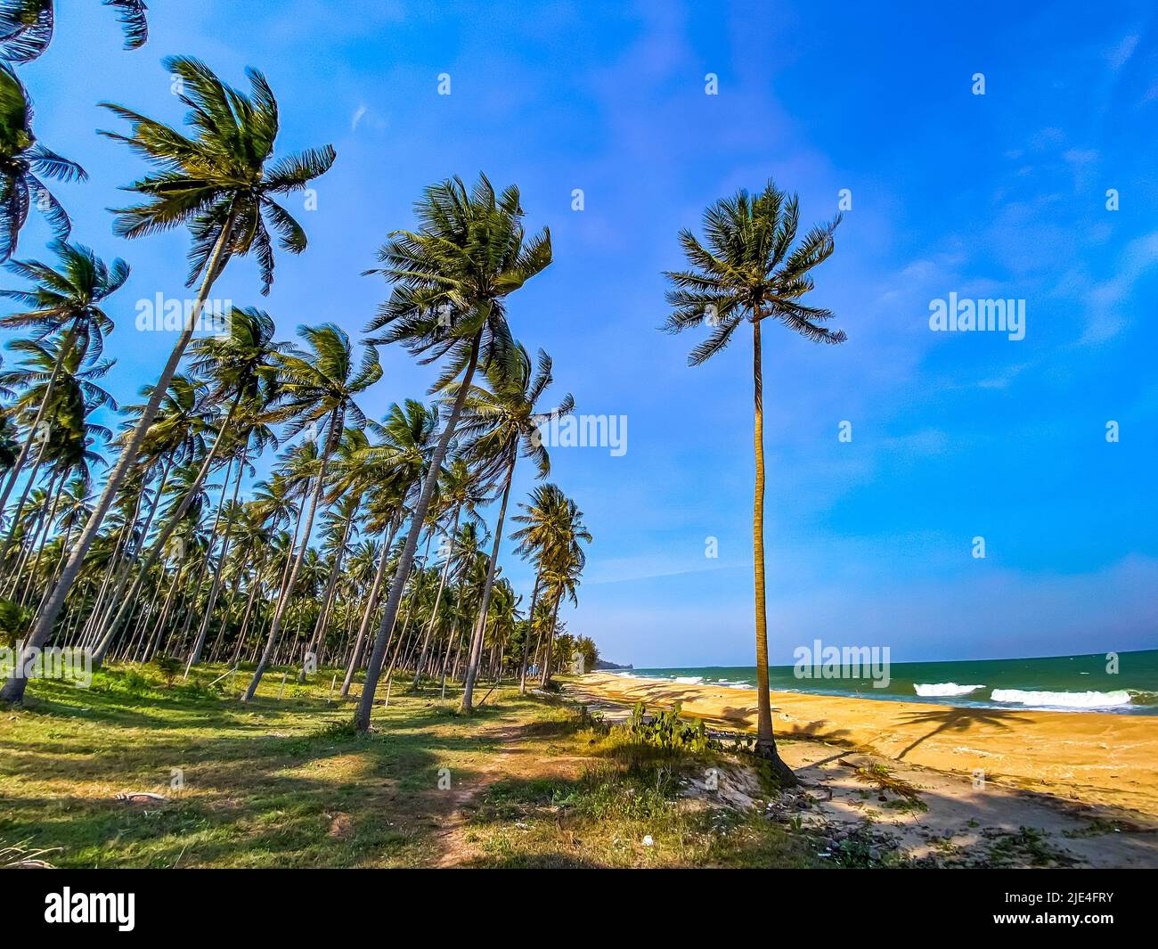 Hat Thang Sai Beach in Prachuap Khiri Khan, Thailand Stock Photo - Alamy