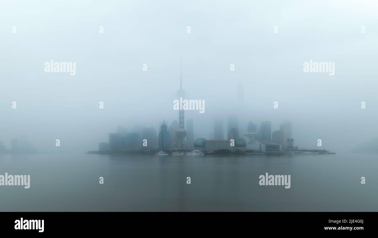 Wonderland lujiazui CBD city skyline of Shanghai Stock Photo - Alamy