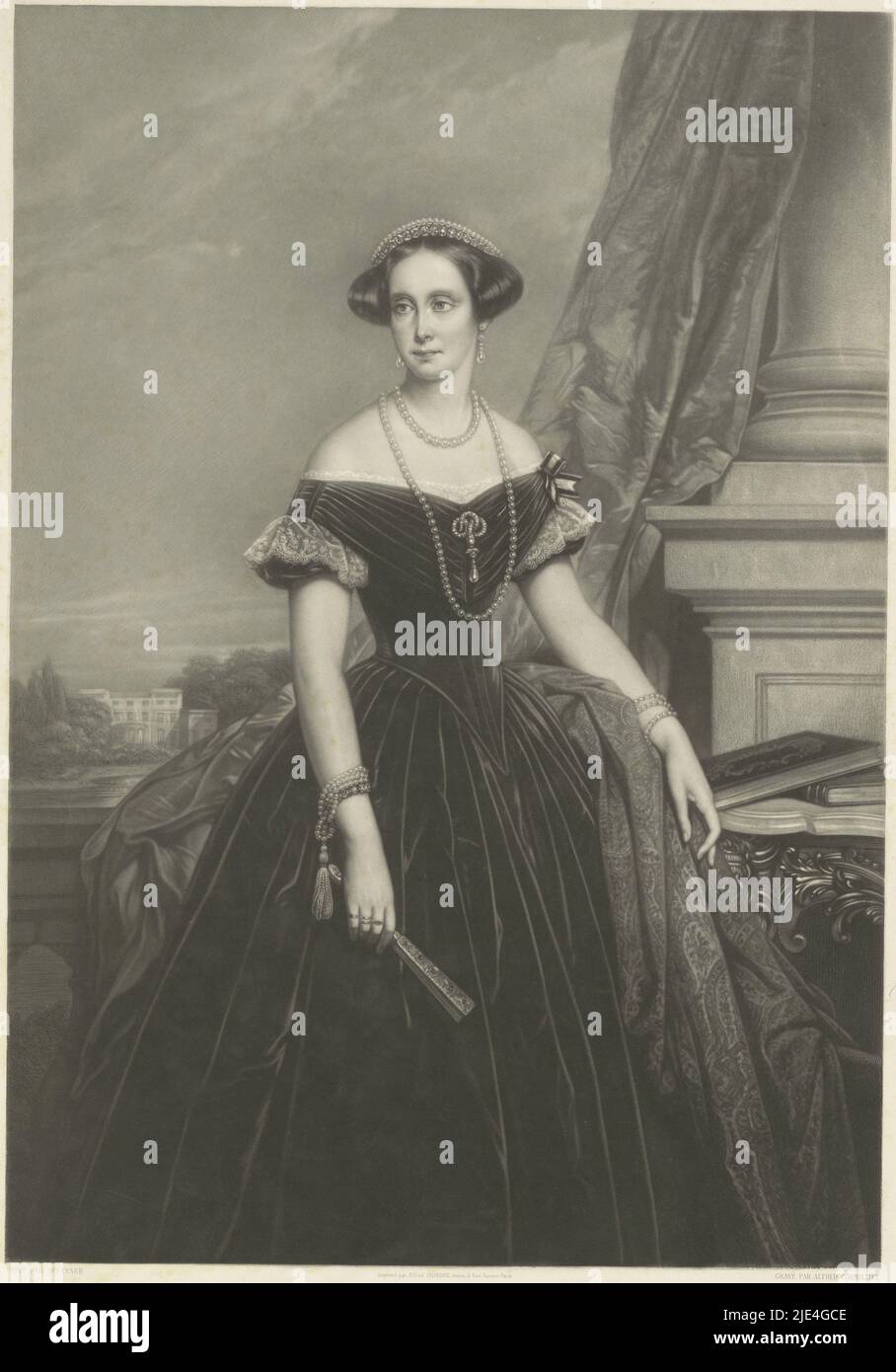 Portrait of Louisa Aug. Wilh. Amalia of Prussia, consort of Prince ...