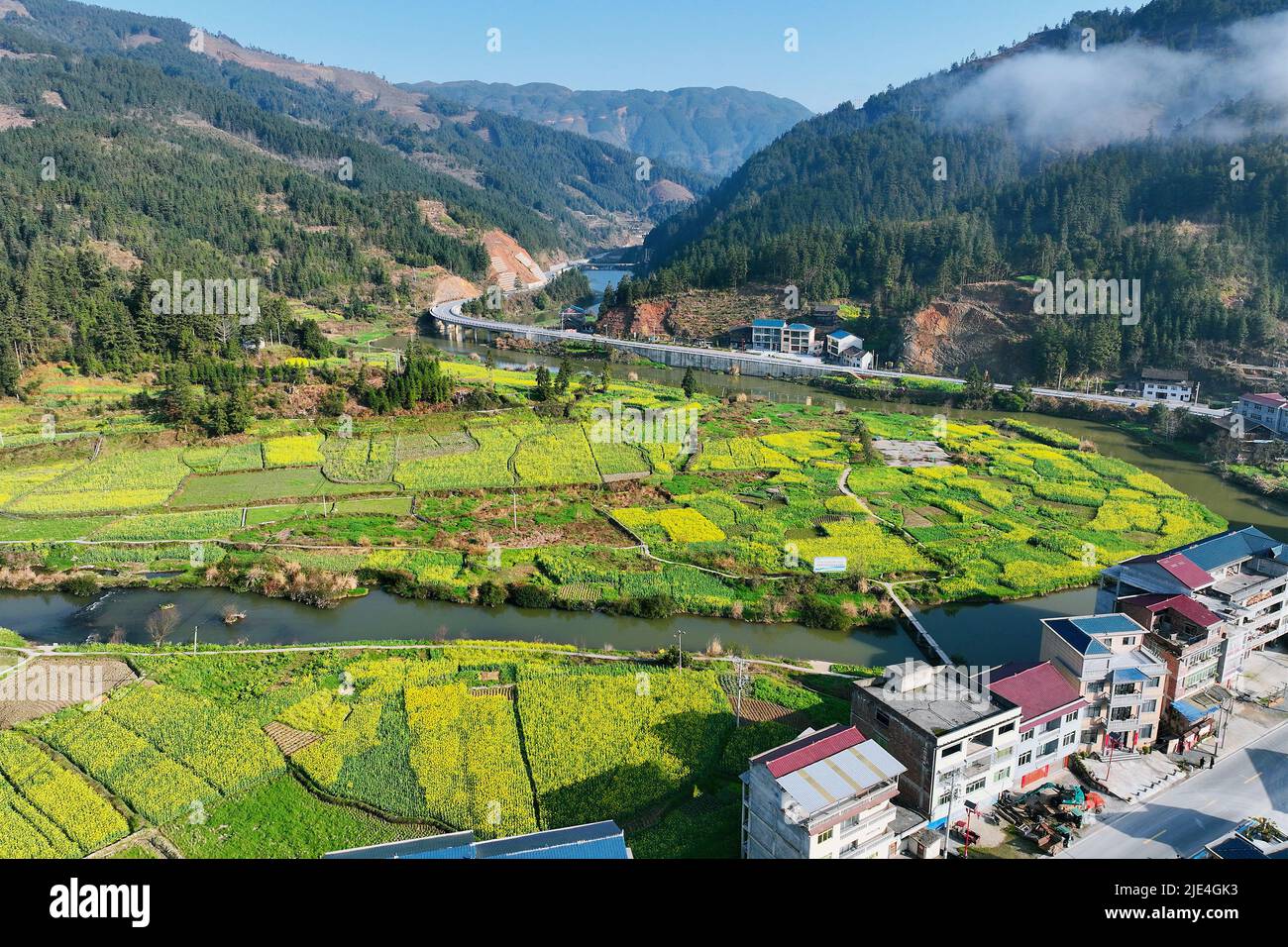 Guizhou jin screen spring flowers Stock Photo - Alamy