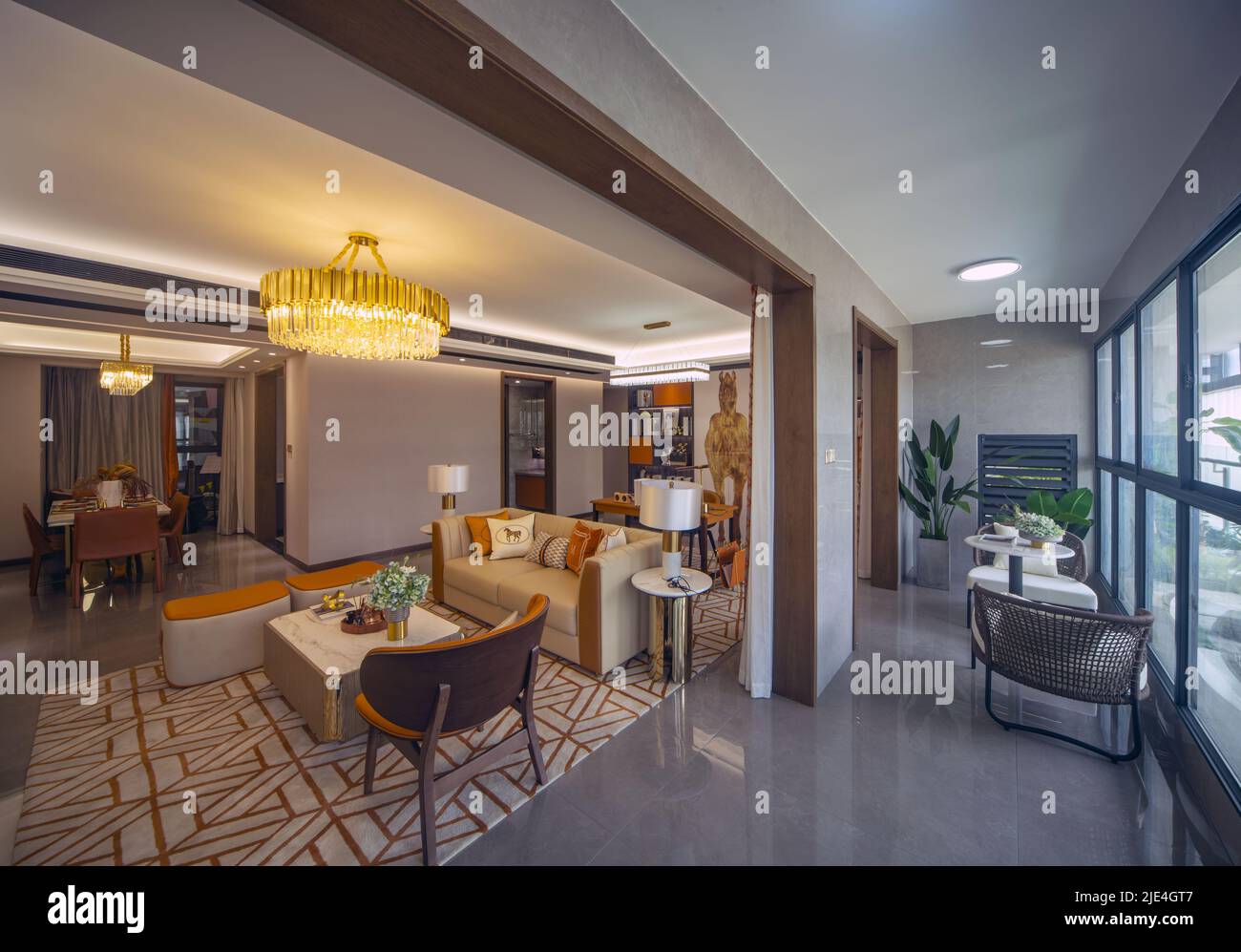 The mock up room fine decoration Stock Photo - Alamy