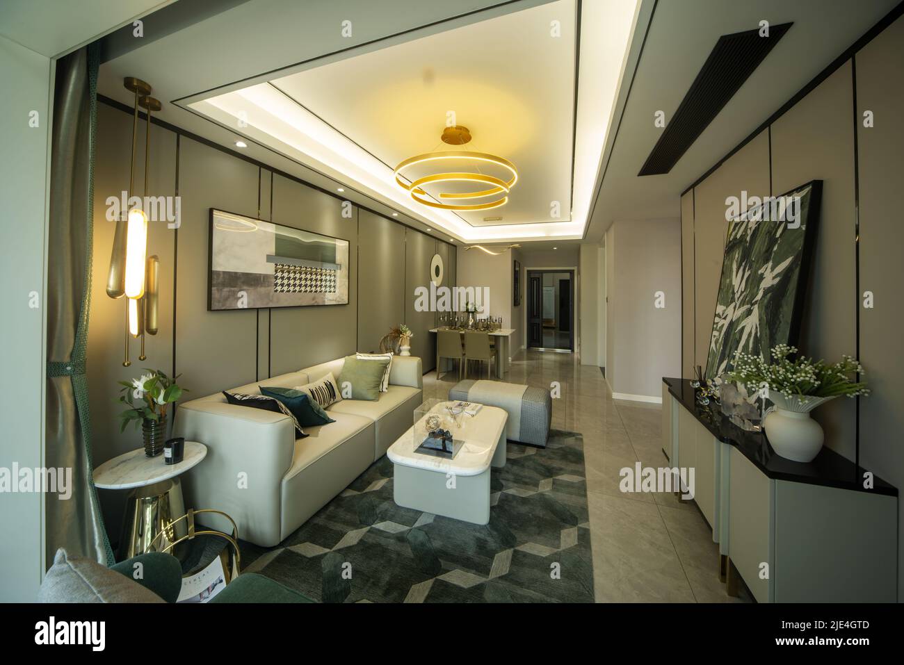 The mock up room fine decoration Stock Photo - Alamy