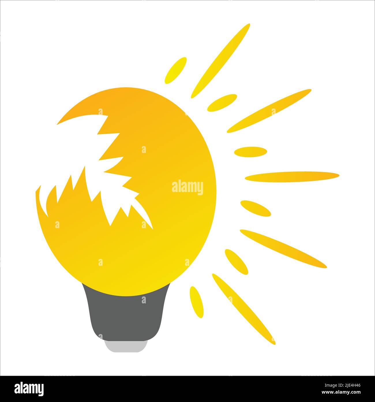 Illustration of a simple lamp in orange color Stock Vector Image & Art ...