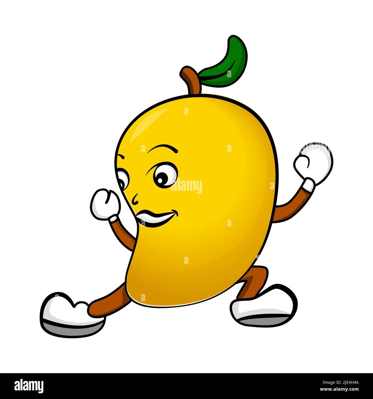 Mango character cartoon mascot Stock Vector Images - Alamy