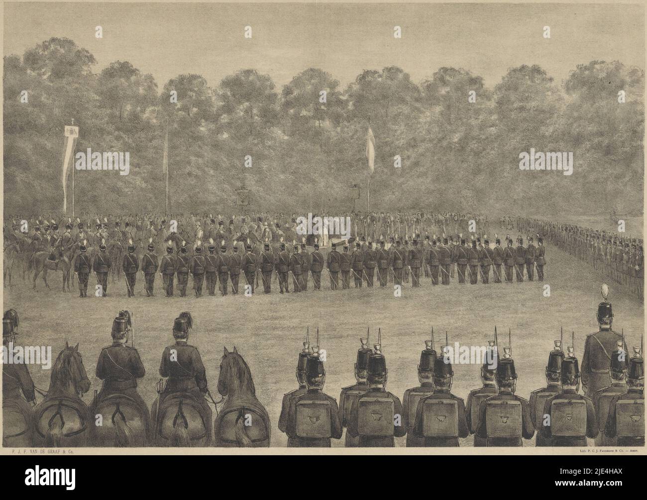 The presentation of the new Banners and Standards to the Dutch Army by ...