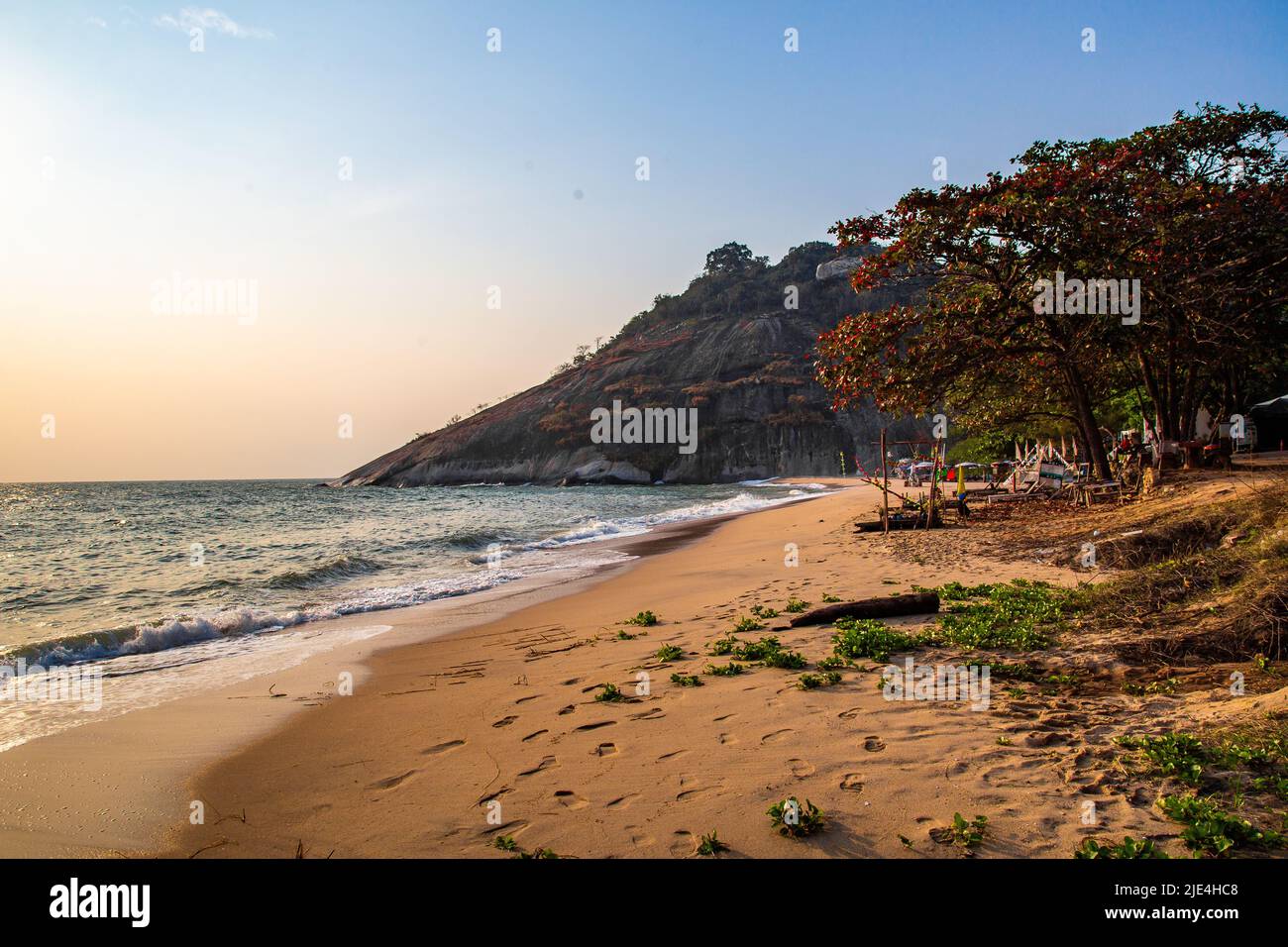 Pak Nam Pran Pranburi Beach in Hua hin, Prachuap Khiri Khan, Thailand ...