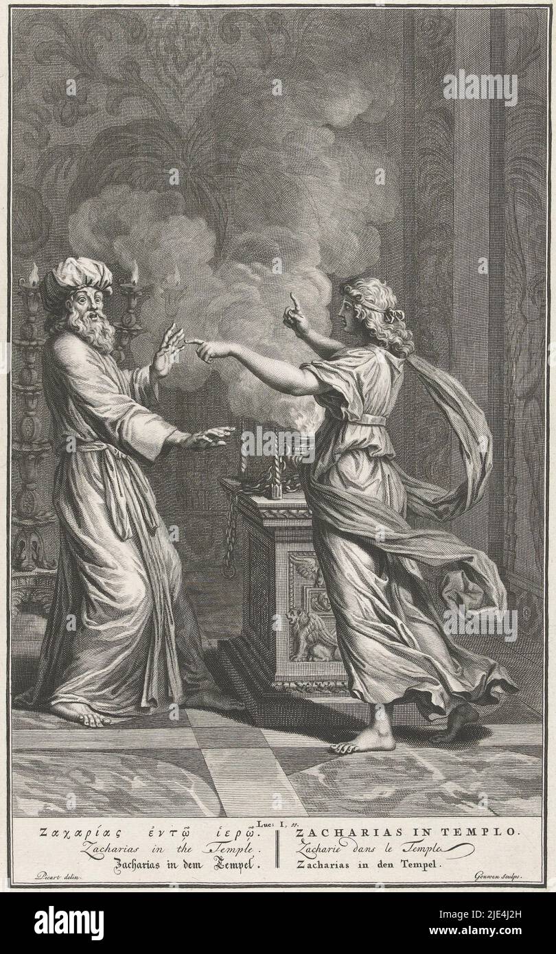 The angel gabriel appears zacharias hi-res stock photography and images ...