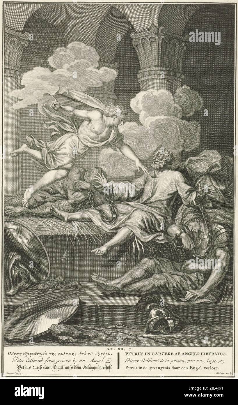 Peter freed from prison by an angel, Joseph Mulder, after Bernard ...