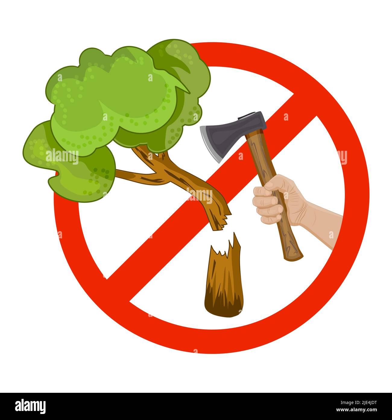 No logging Stock Vector Images - Alamy