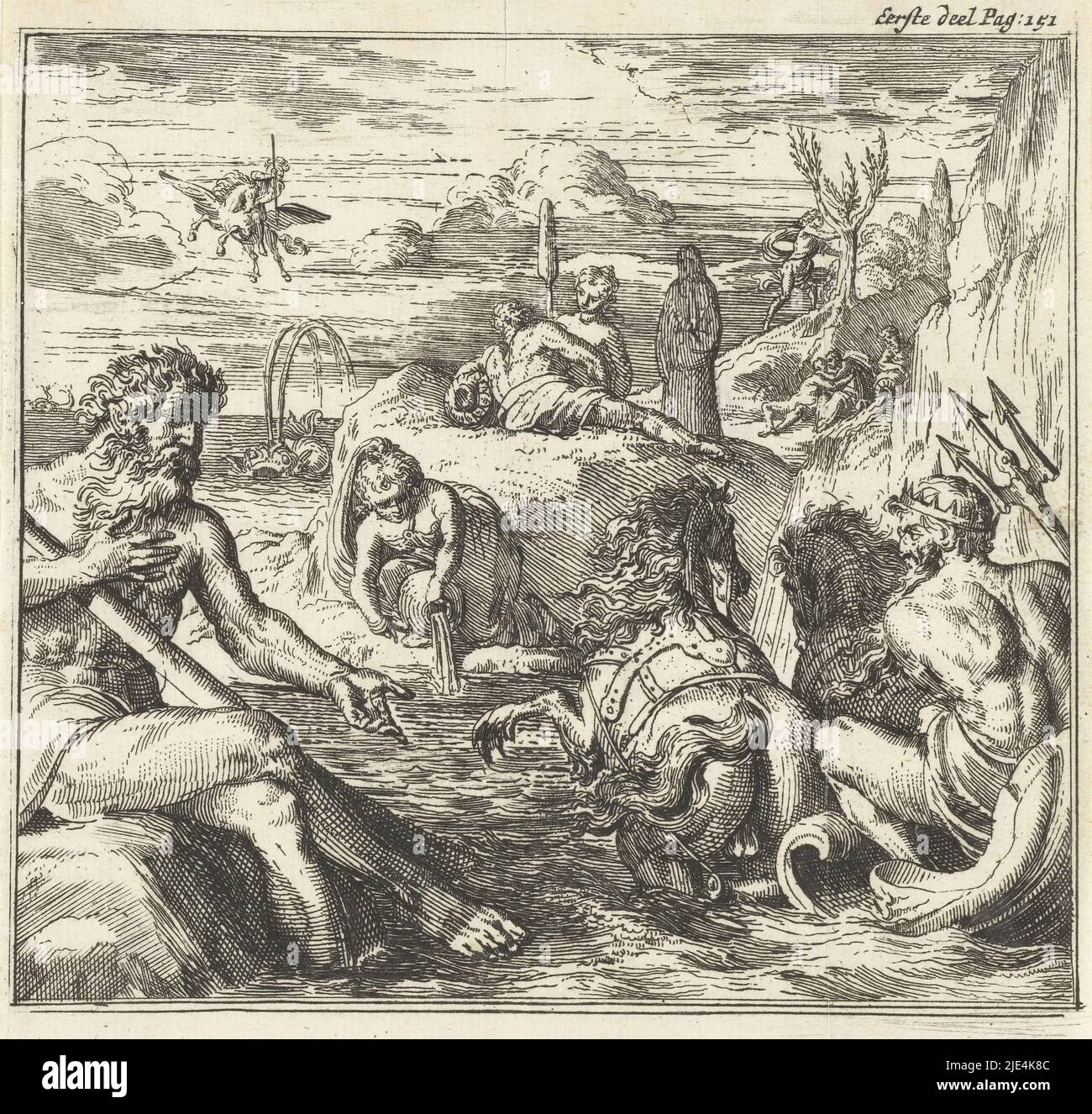 Illustration for 'All the works' of Lucianus, Romeyn de Hooghe, 1679 ...
