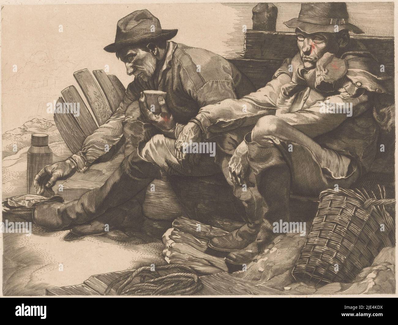 Two workmen chafing hi-res stock photography and images - Alamy