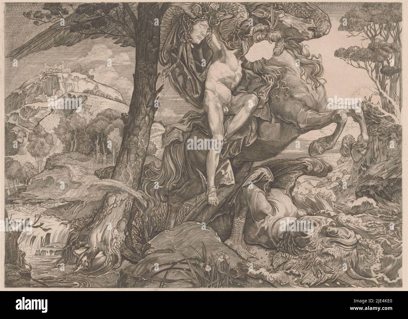 Perseus and the Sea Monster, Johannes Josephus Aarts, 1907, Perseus ...