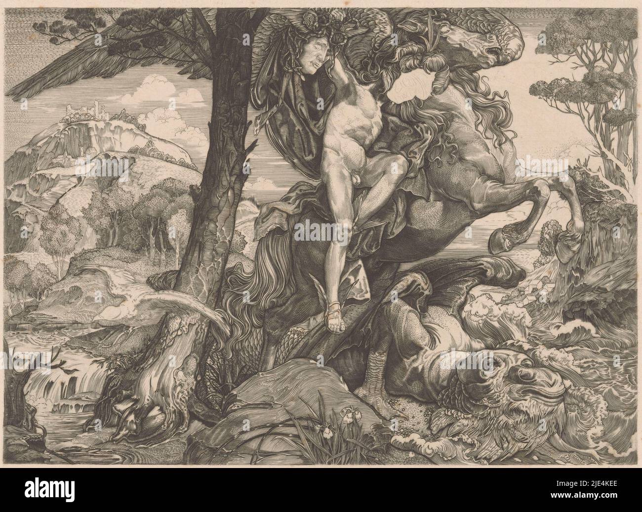 Perseus and the Sea Monster, Johannes Josephus Aarts, 1907, Perseus ...