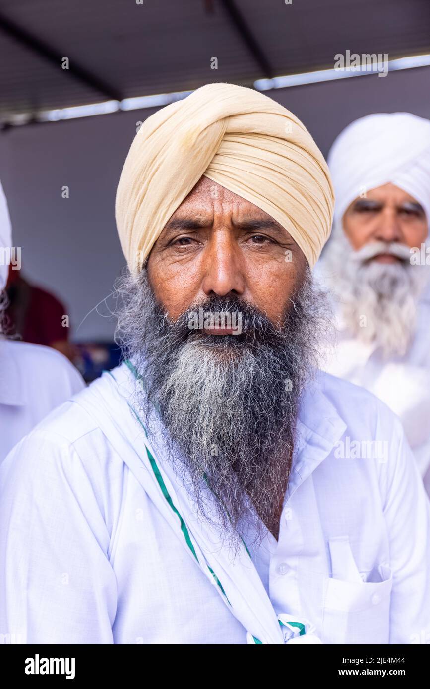 Anandpur Sahib, Punjab, India - March 2022: Portrait of sikh male ...