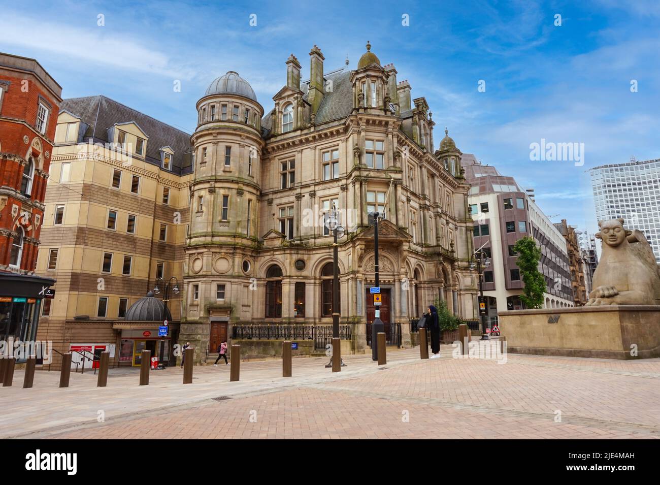 Street view in the downtown of Birmingham. Birmingham UK Stock Photo ...