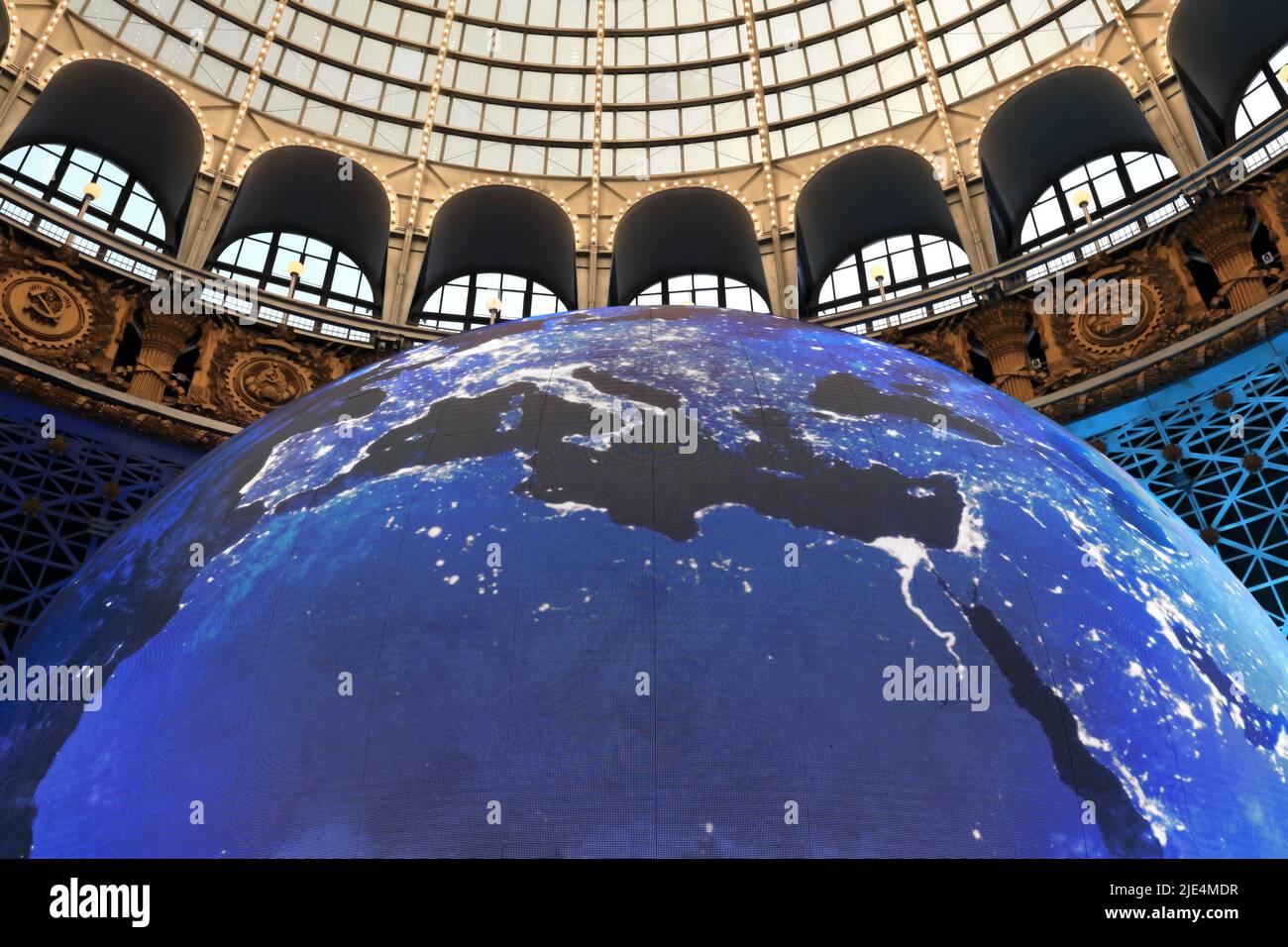 Moscow, Russia. May 2, 2022. Editorial Use Only. Model of the planet ...