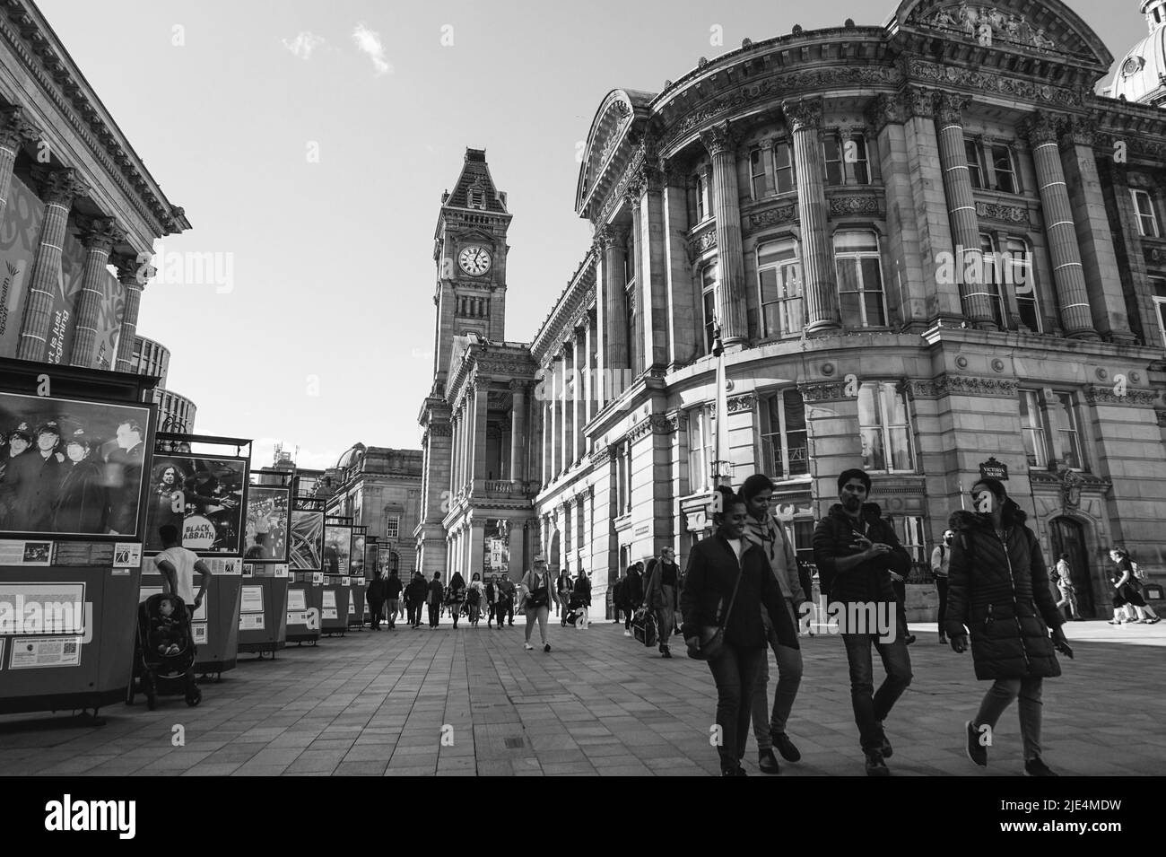 Street view from Victoria Square in Birmingham UK Stock Photo - Alamy