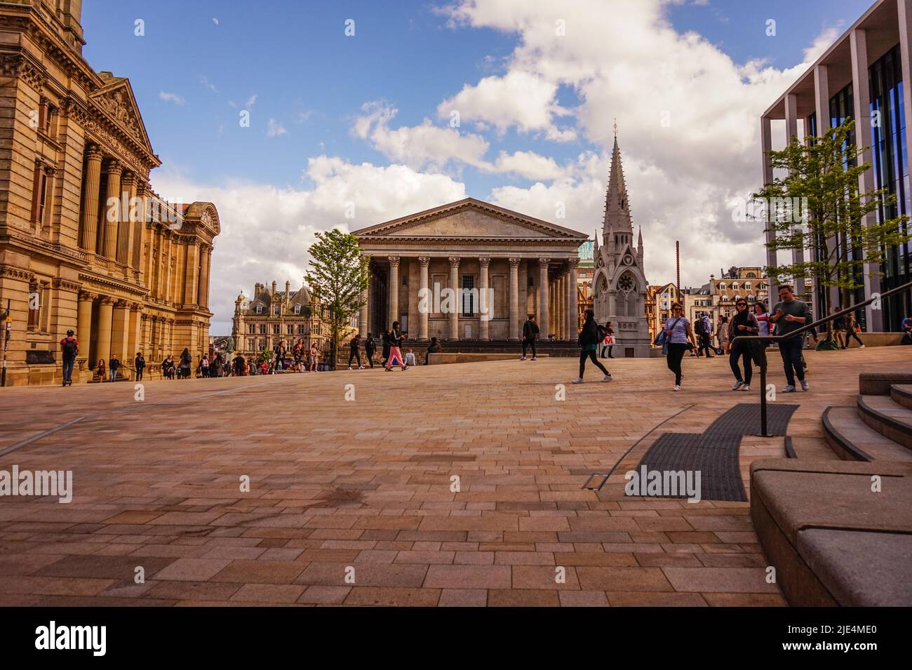 Street view from Victoria Square in Birmingham UK Stock Photo - Alamy