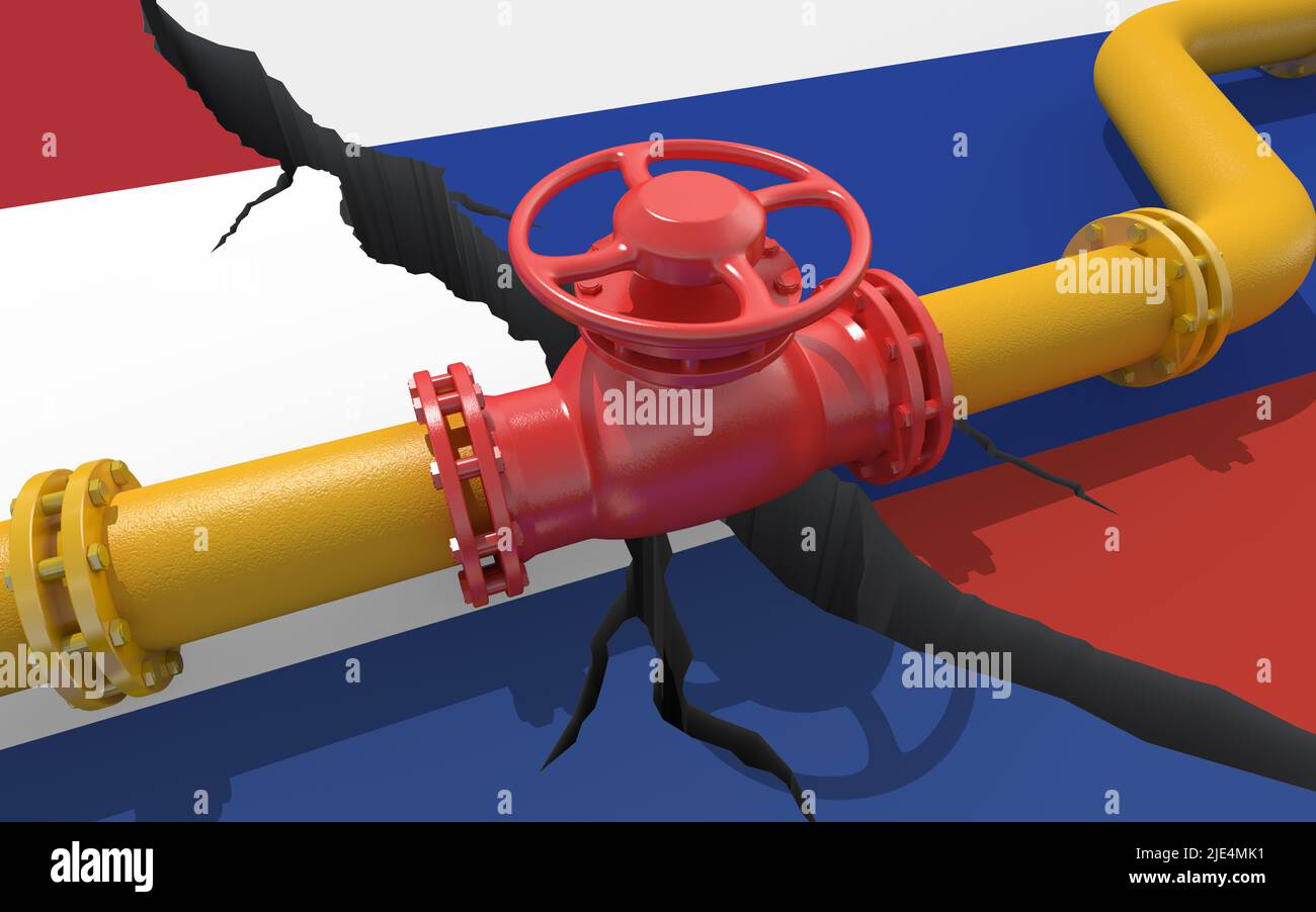 Pipeline with flags europe hi-res stock photography and images - Alamy