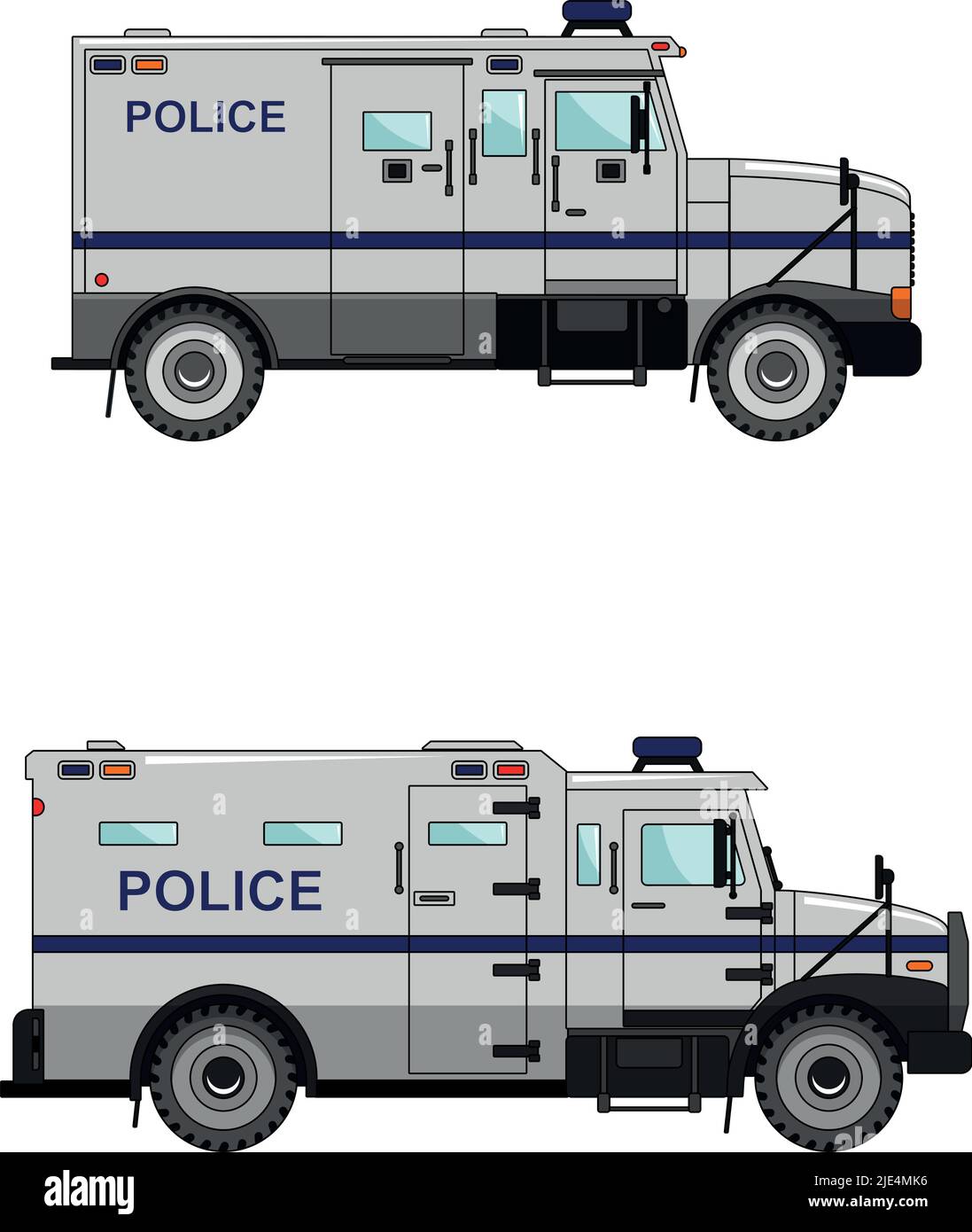 Fast police car driving in Stock Vector Images - Alamy