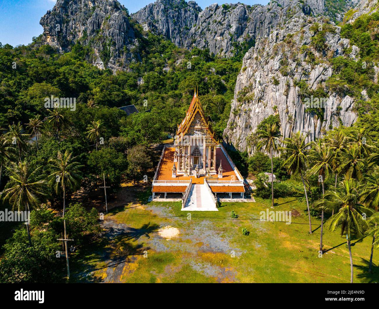 Wat Khao Daeng temple in Prachuap Khiri Khan, Thailand Stock Photo - Alamy