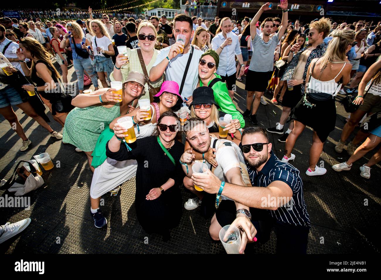 Odense, Denmark. 24th June, 2022. The atmosphere is great among the ...