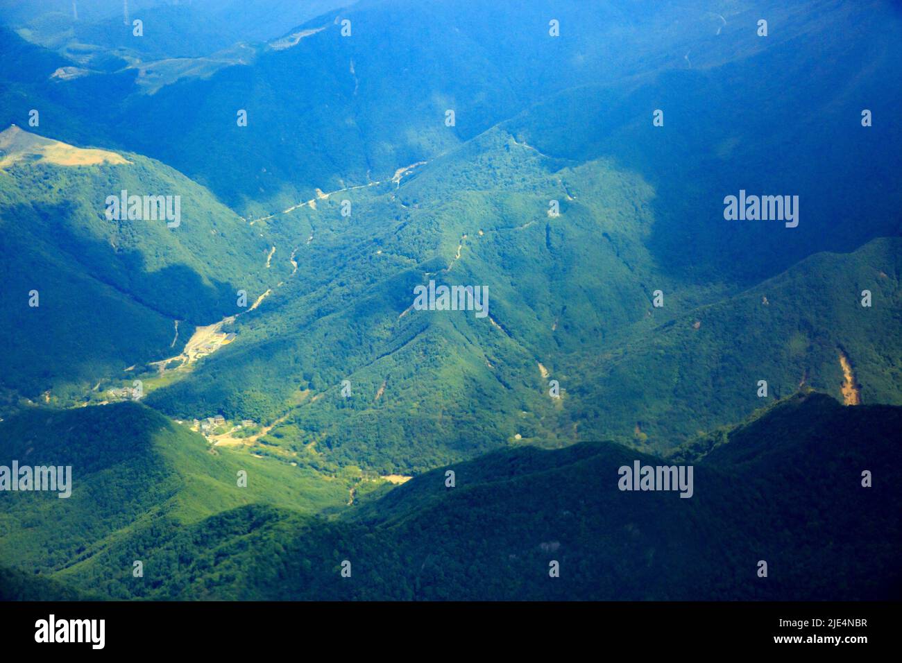 Aerial view deep valley hi-res stock photography and images - Alamy