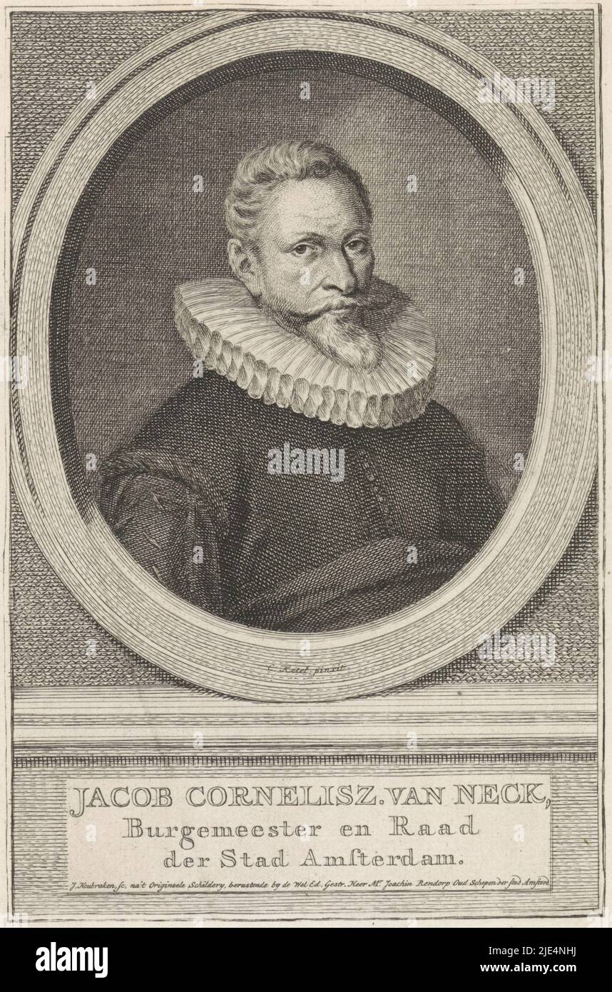 Portrait of the mayor and council of Amsterdam, Jacob Cornelisz ...