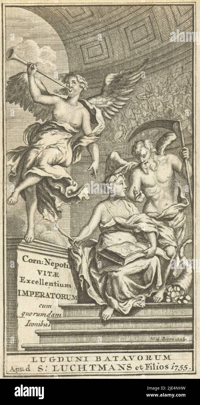 The personifications of Time and History are in conversation with each ...