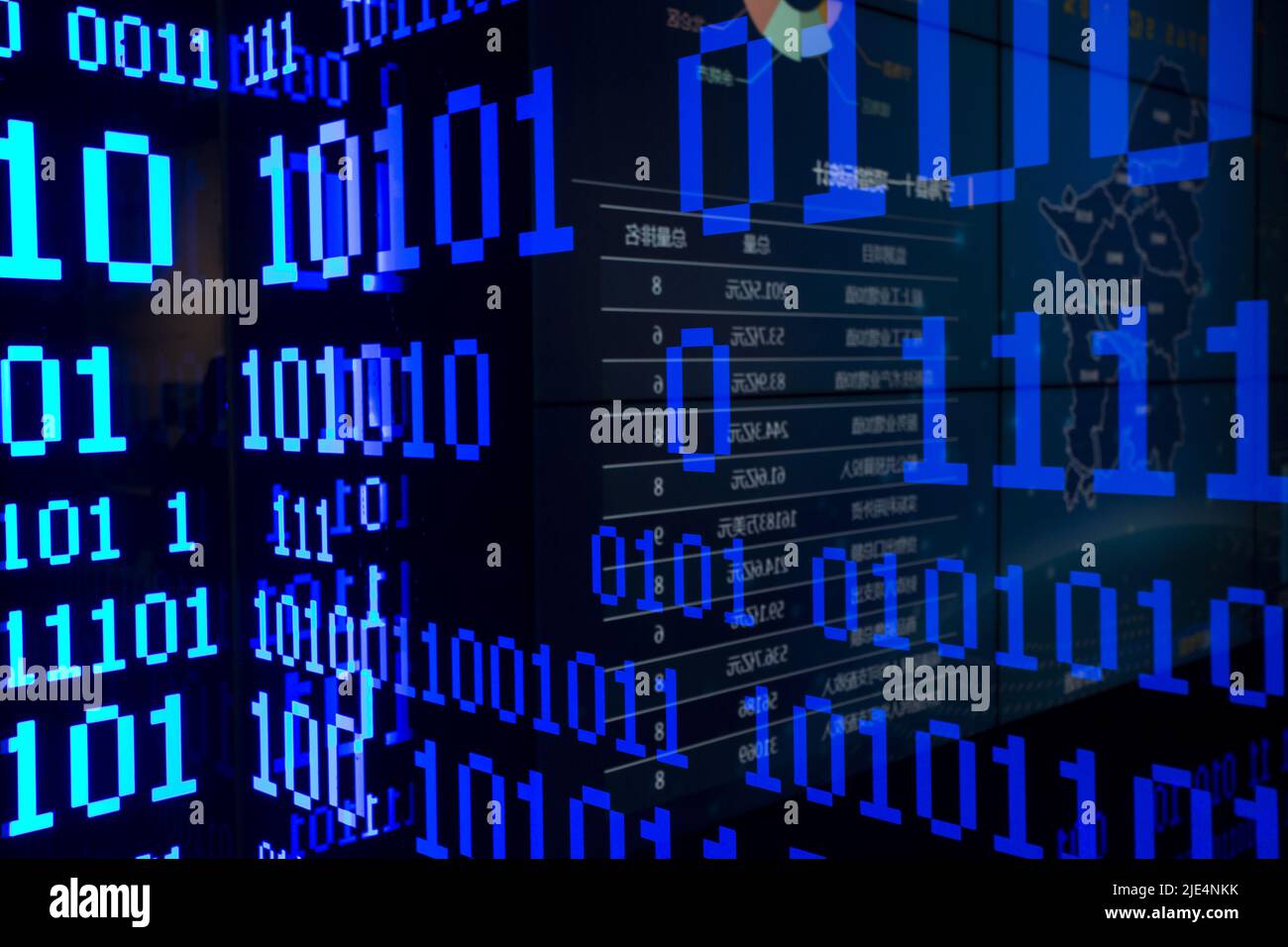 In the future data diagrams computer forecast Stock Photo - Alamy