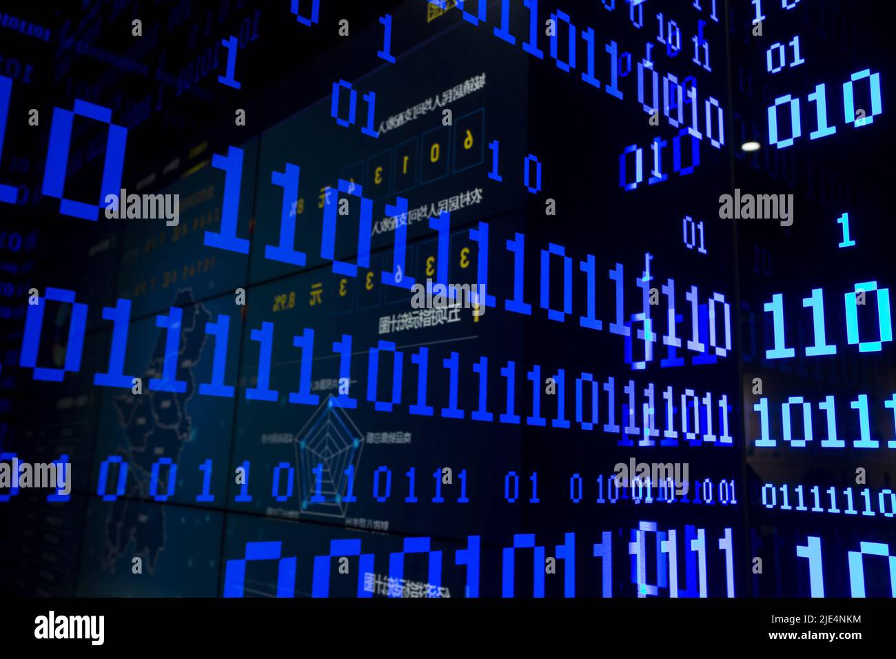 In the future data diagrams computer forecast Stock Photo - Alamy