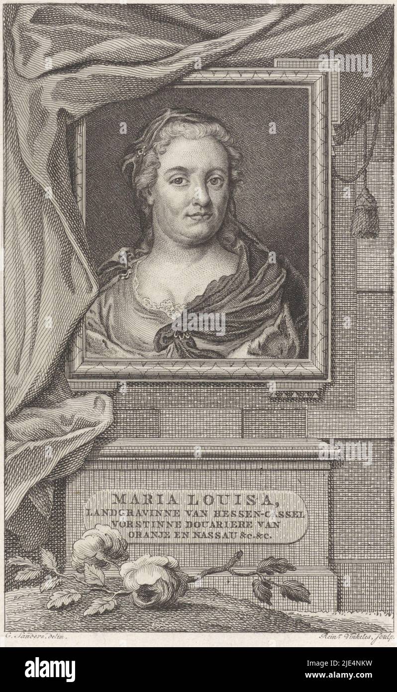 Portrait of Maria Louise, Princess of Orange-Nassau, print maker ...