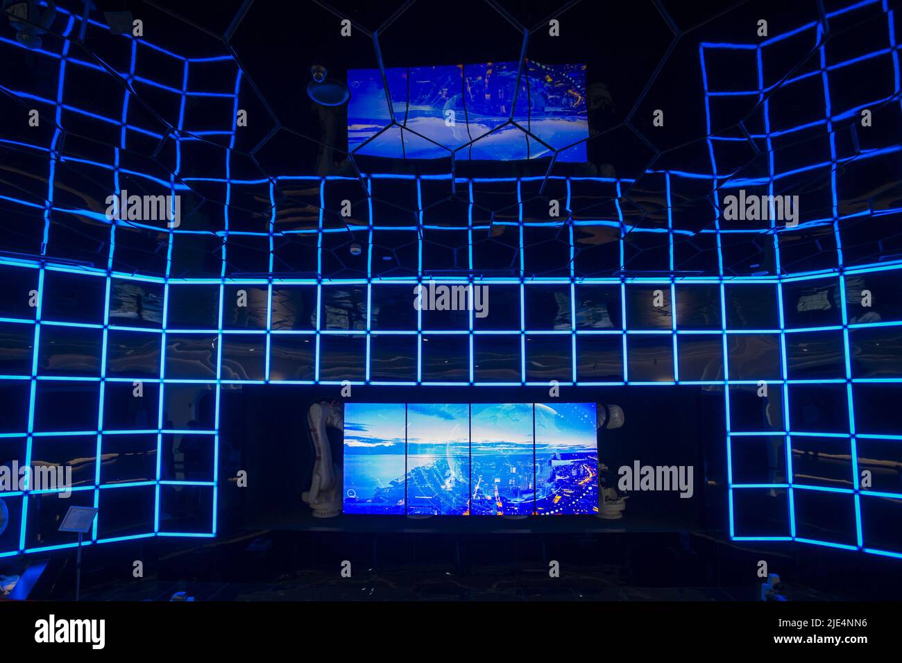 In the future data diagrams computer forecast Stock Photo - Alamy