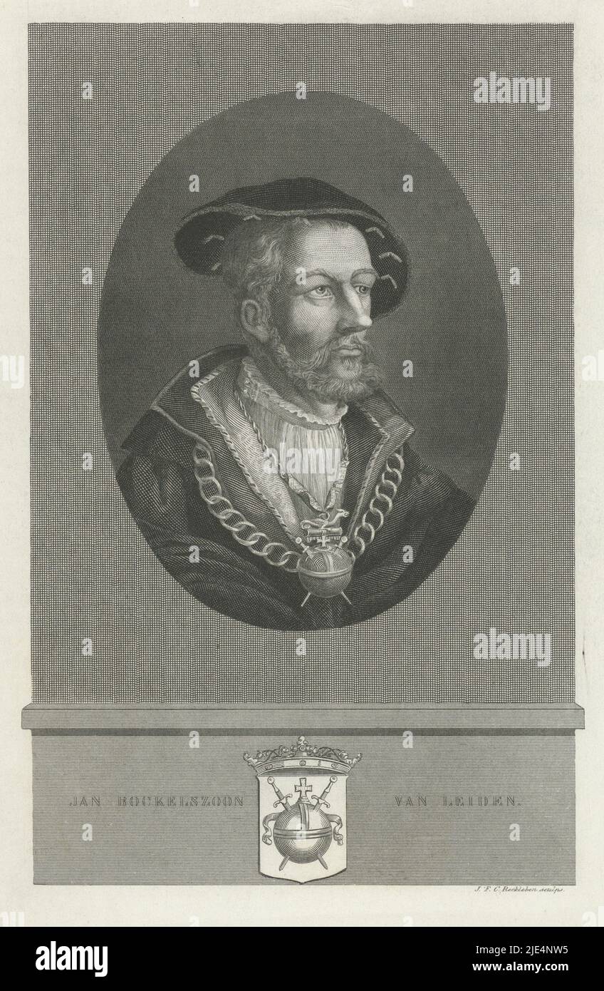 Portrait of Jan Beukelszoon of Leiden, leader of the radical ...