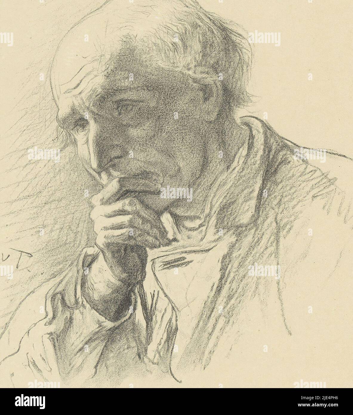 Old man looking thoughtfully ahead hi-res stock photography and images ...