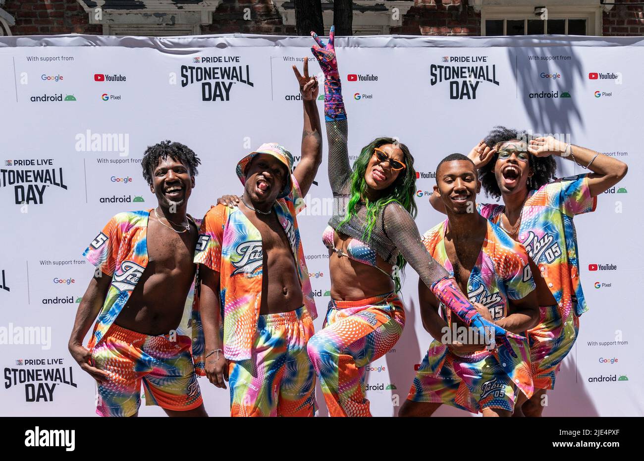 New York, NY - June 24, 2022: Singer Betty and her group attend ...