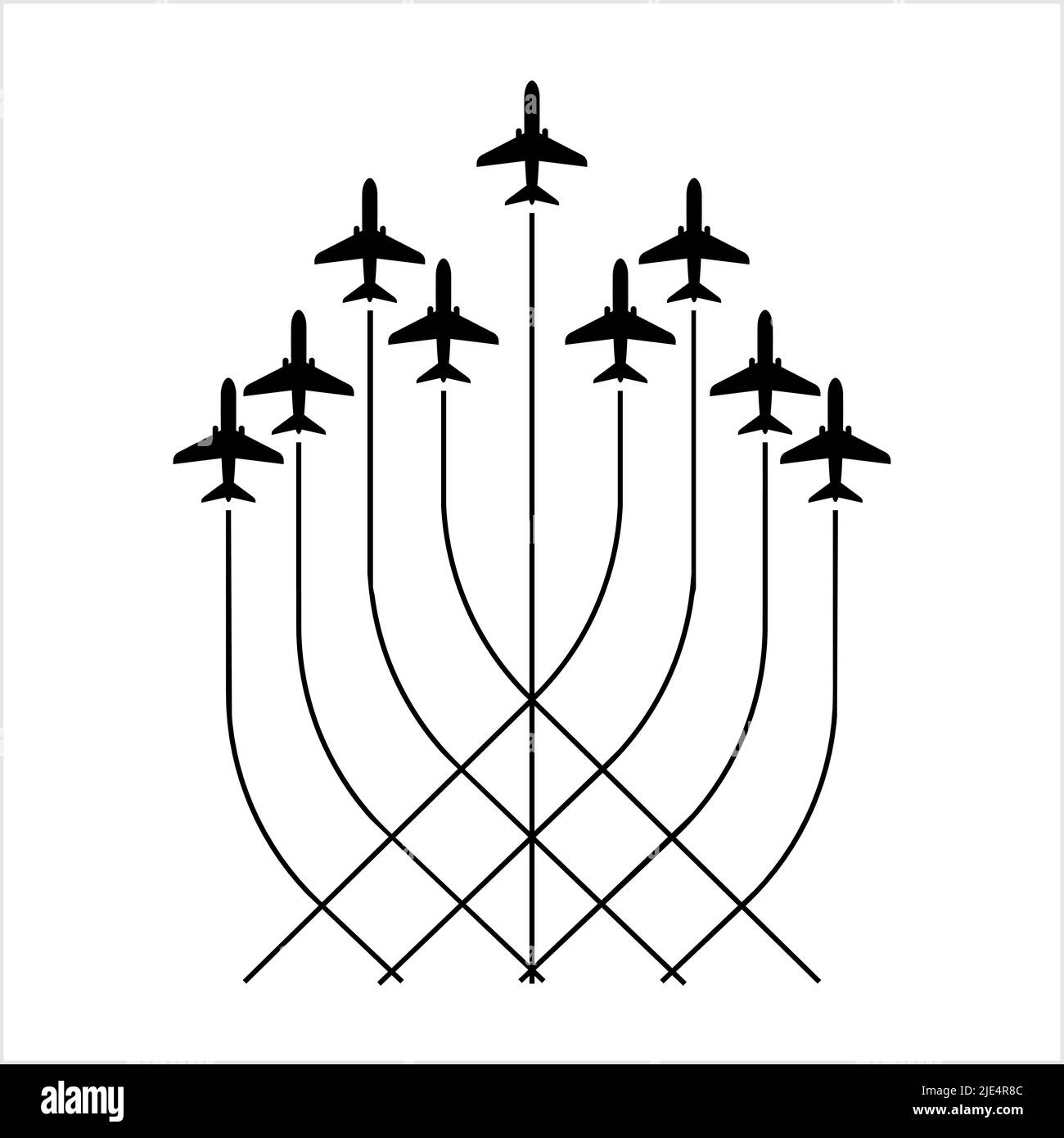 Airplane Flying Formation, Air Show Display, The Disciplined Flight ...