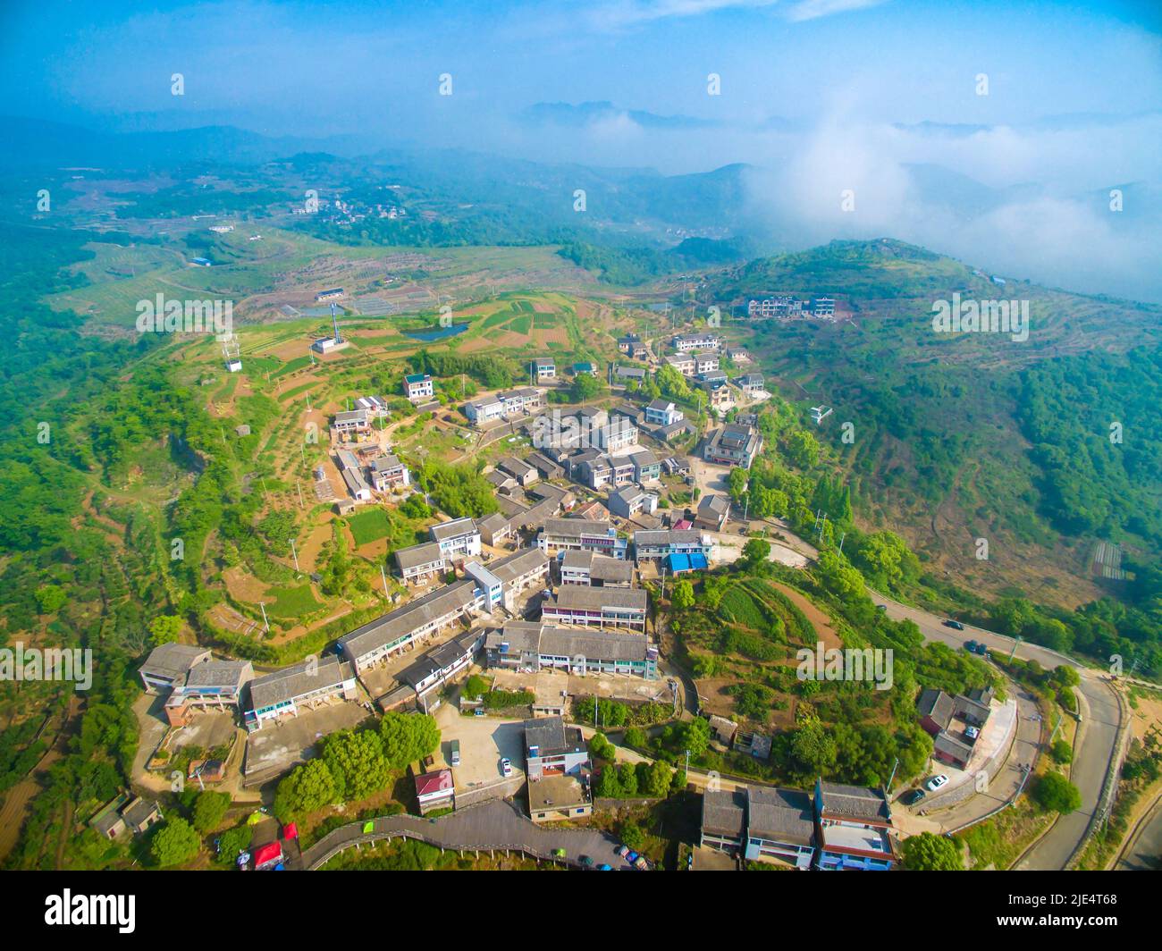 Zhejiang ningbo aerial panoramic view looking down Stock Photo - Alamy