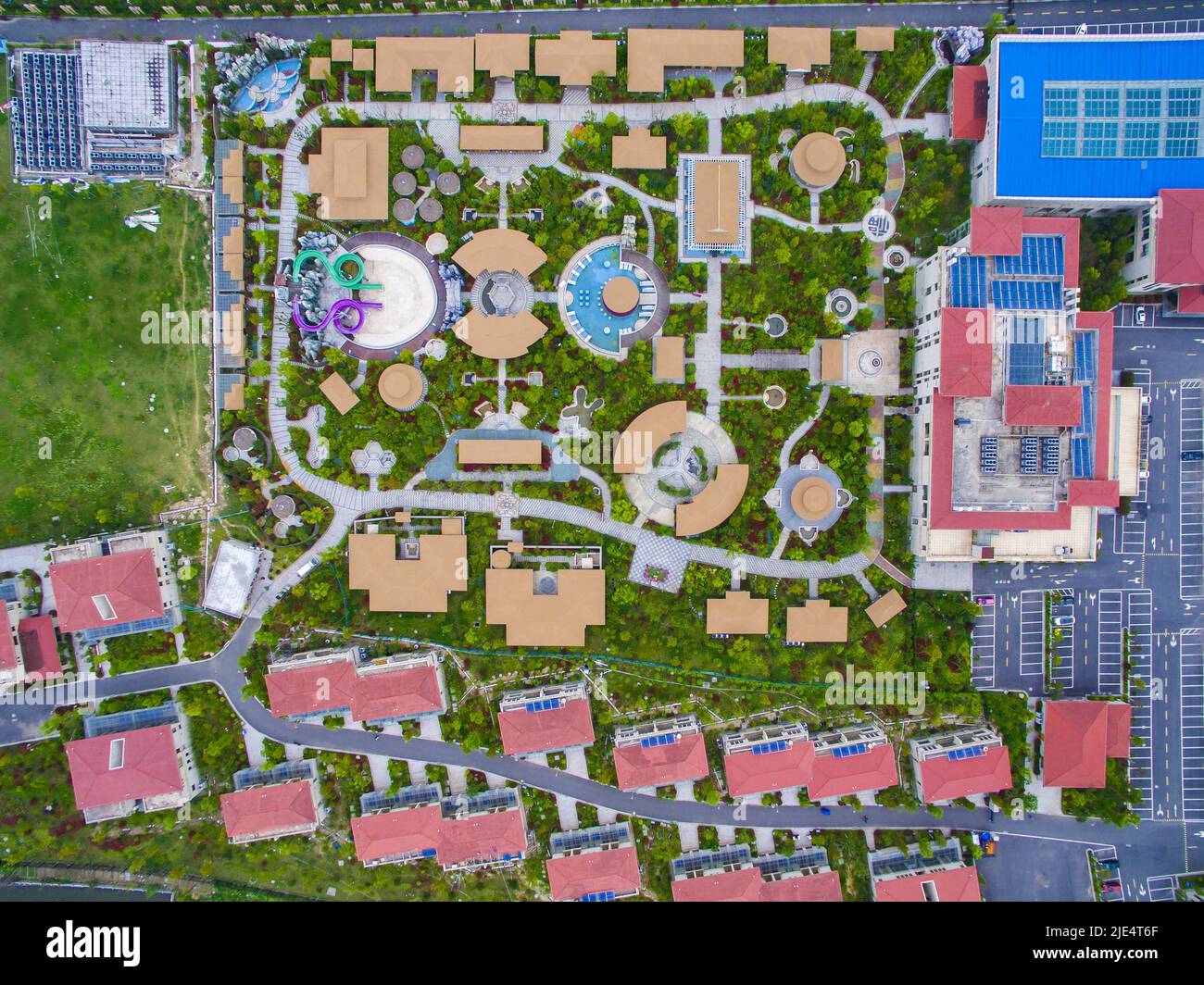 Hangzhou bay hot spring world Stock Photo - Alamy